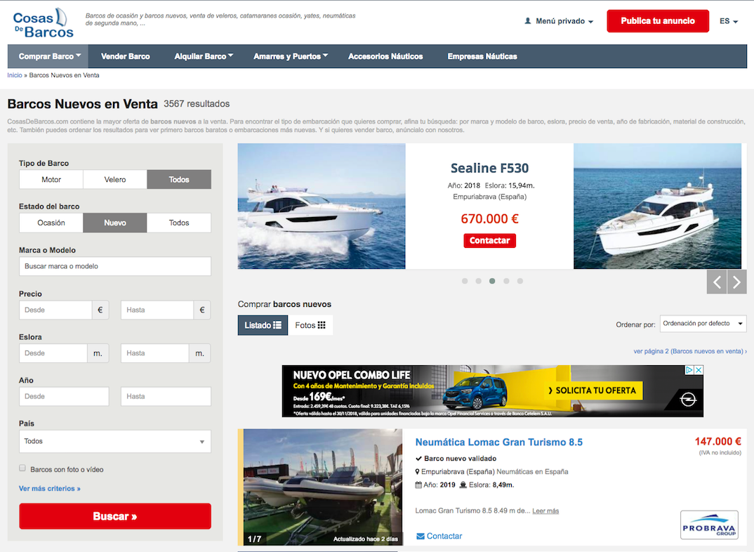 Comprar un barco nuevo - Cosas de Barcos